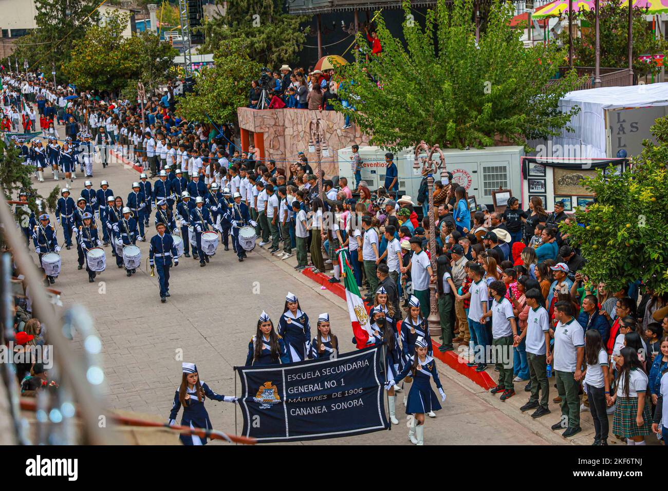 Civic and military parade in homage to Jesús García Corona in Nacozari ...