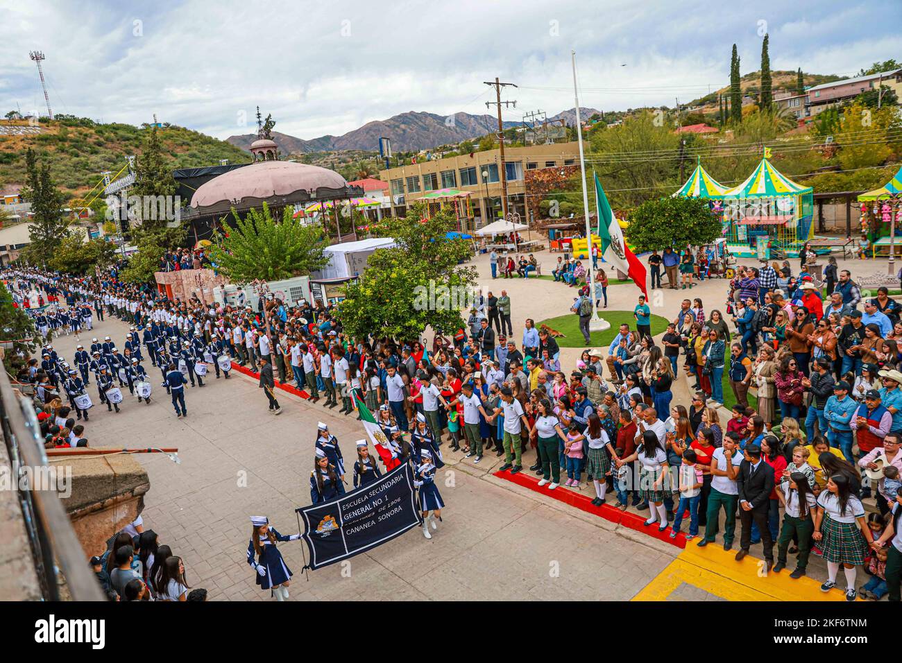 Civic and military parade in homage to Jesús García Corona in Nacozari ...