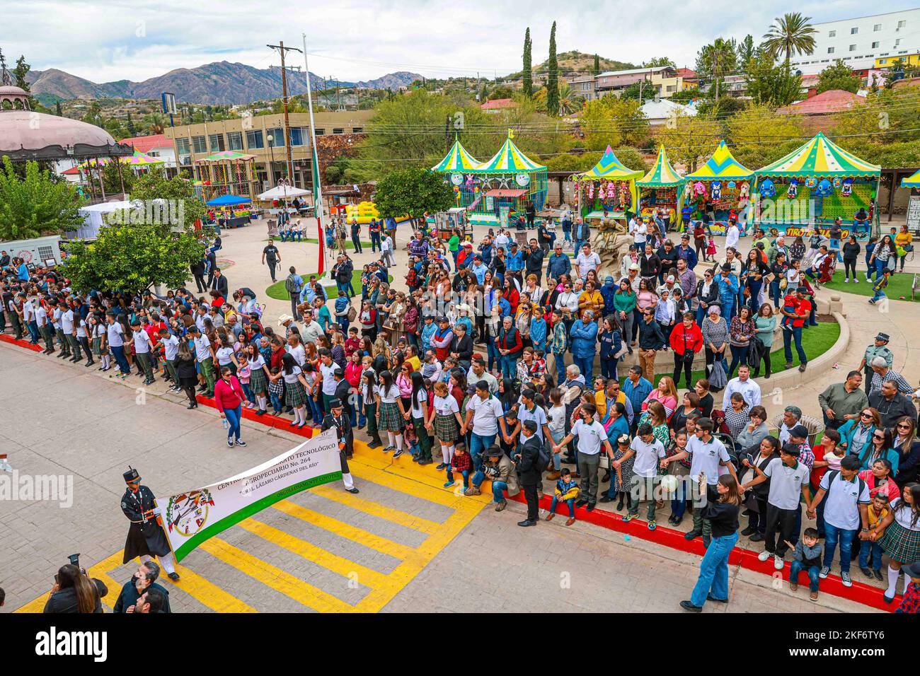Civic and military parade in homage to Jesús García Corona in Nacozari ...
