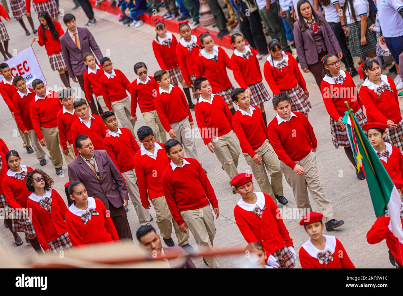 Civic and military parade in homage to Jesús García Corona in Nacozari ...