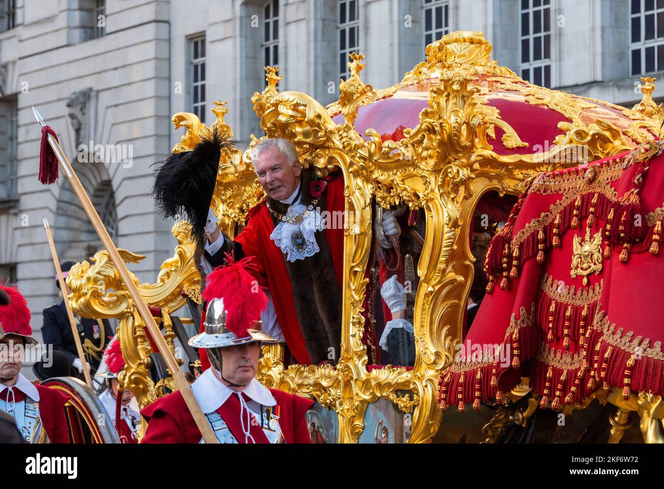 Alderman Nicholas Lyons, the new Lord Mayor of London, in the Gold ...