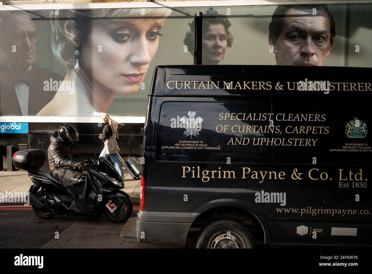 An advertising billboard promoting series 5 of Netflix's 'The Crown ...