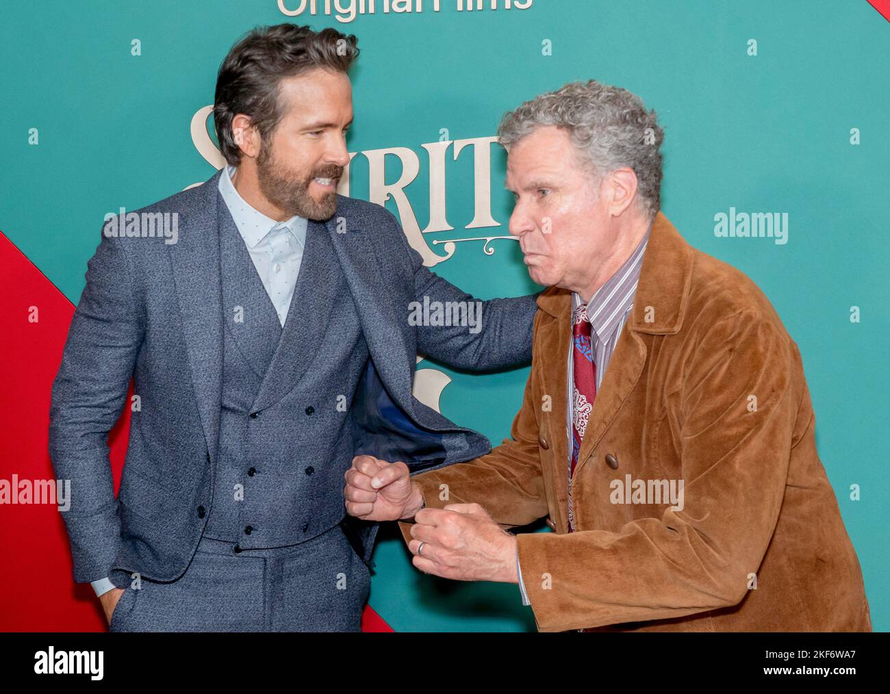 Ryan Reynolds and Will Ferrell attend premiere by Apple Original Films ...