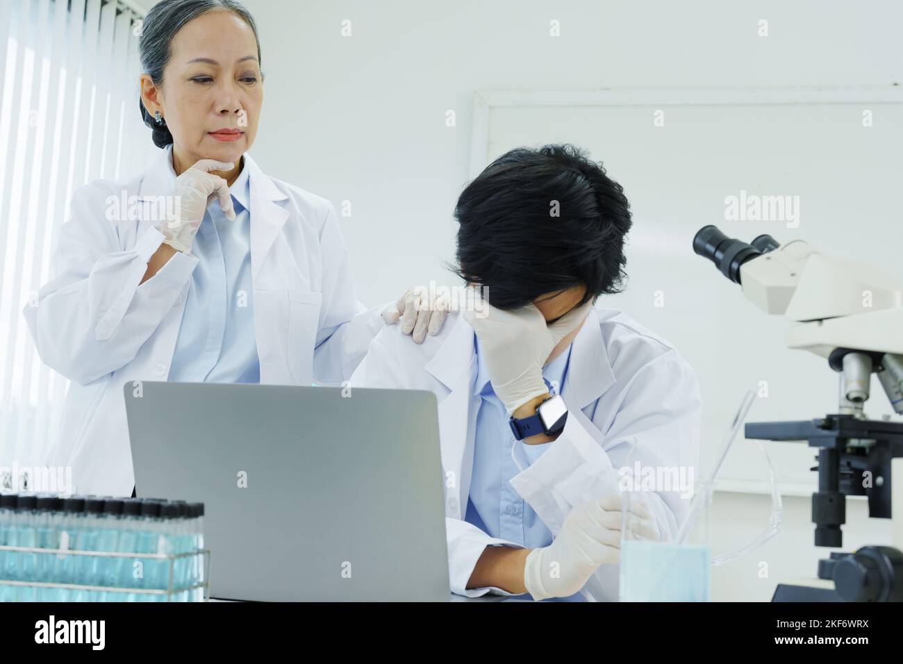 medical research laboratories, scientists Failed research concept Stock ...