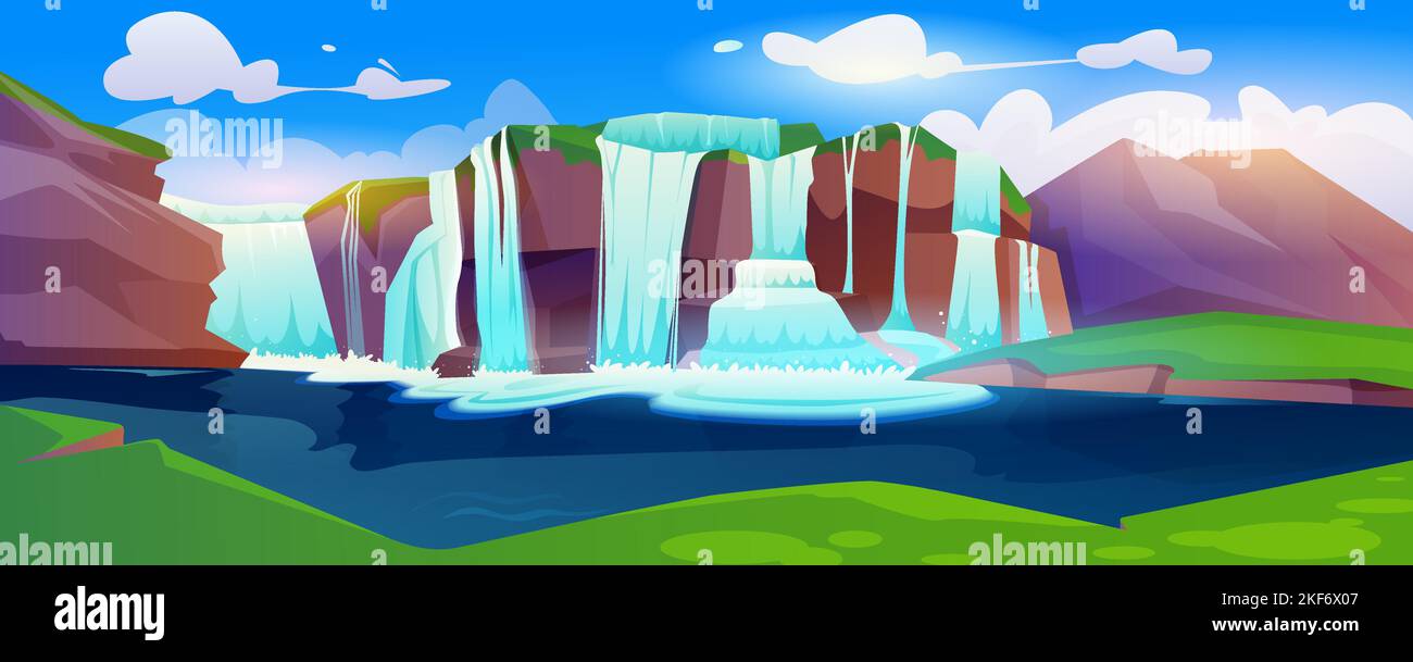 River cartoon hi-res stock photography and images - Alamy