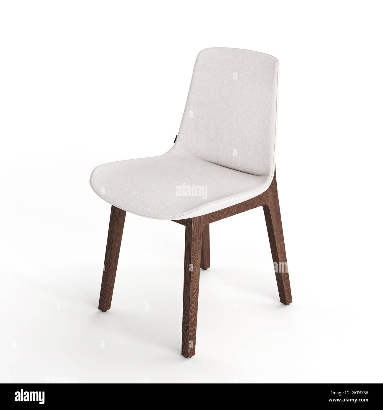 A realistic 3d chair isolated on a vertical white background Stock ...