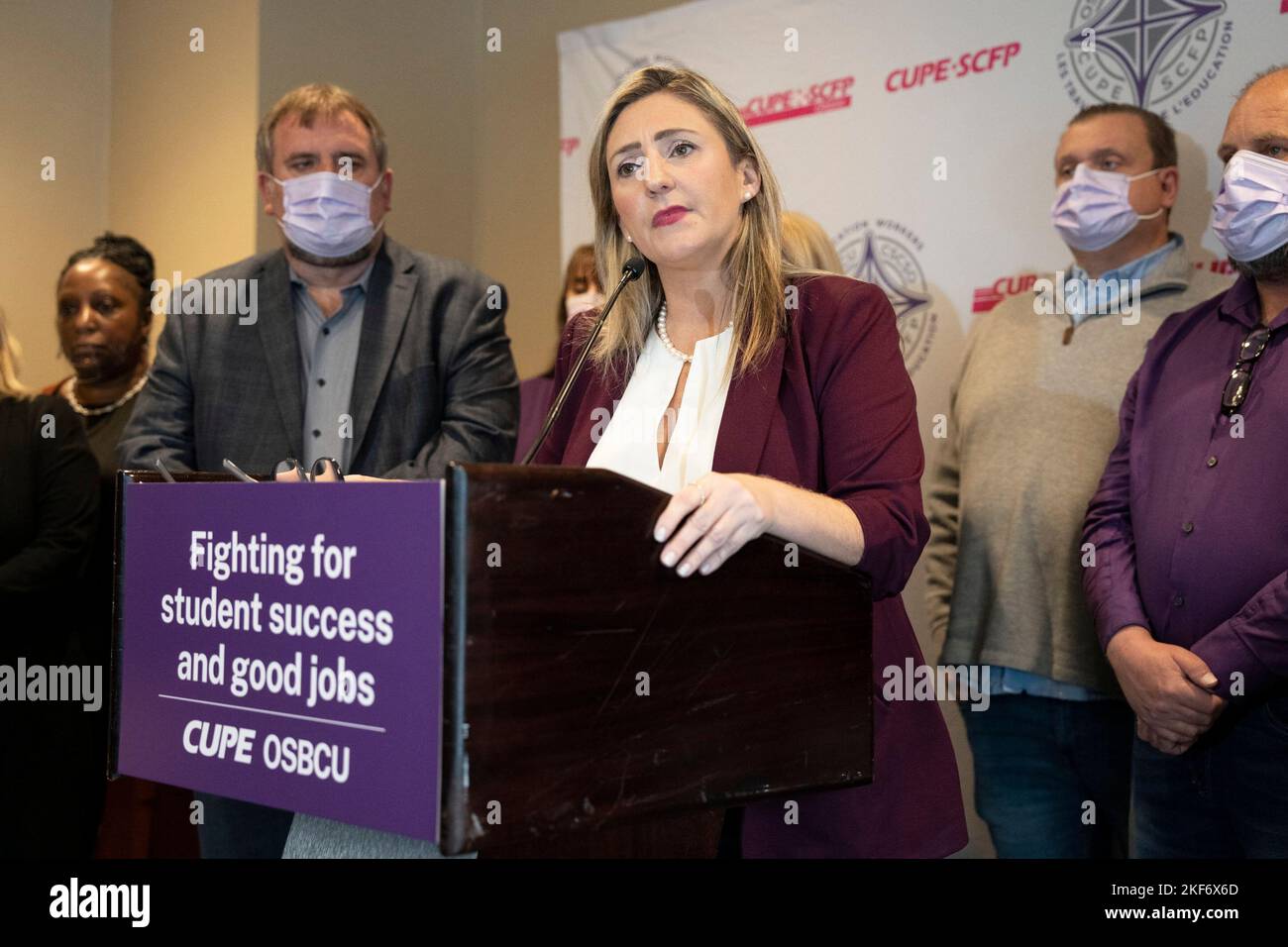 Laura Walton, the president of CUPE's Ontario School Board Council of ...