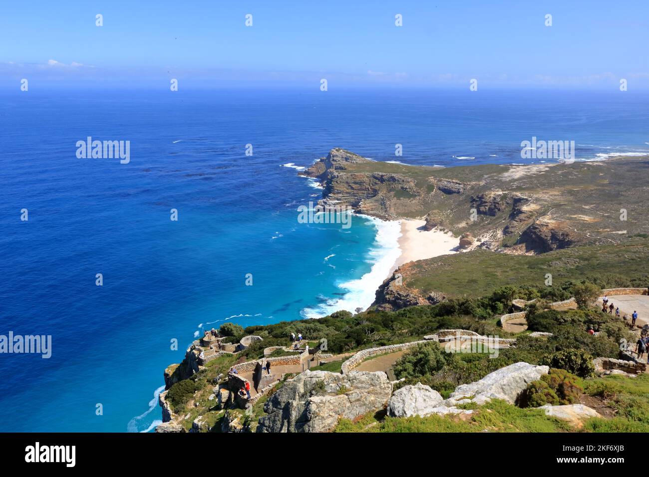 Beautiful view from the New Cape Point Lighthouse, Cape of Good Hope ...