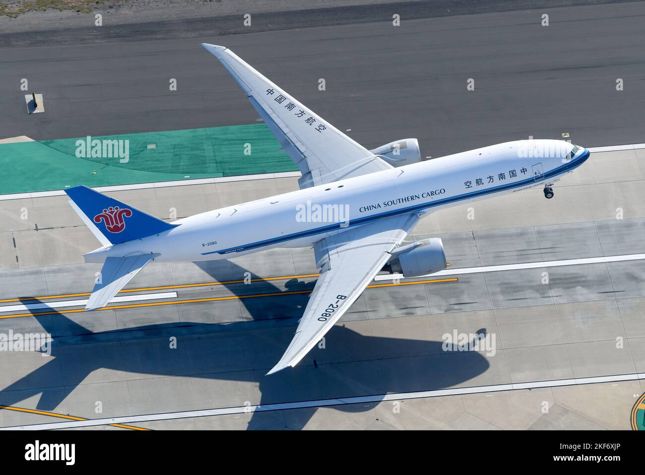 China Southern Cargo Boeing 777 airplane taking off. Aircraft of China ...