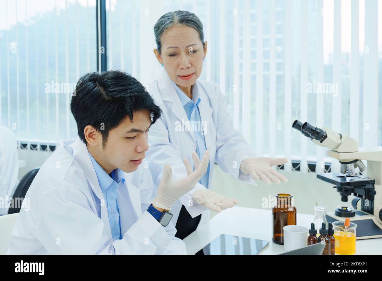 medical research laboratories, scientists Failed research concept Stock ...