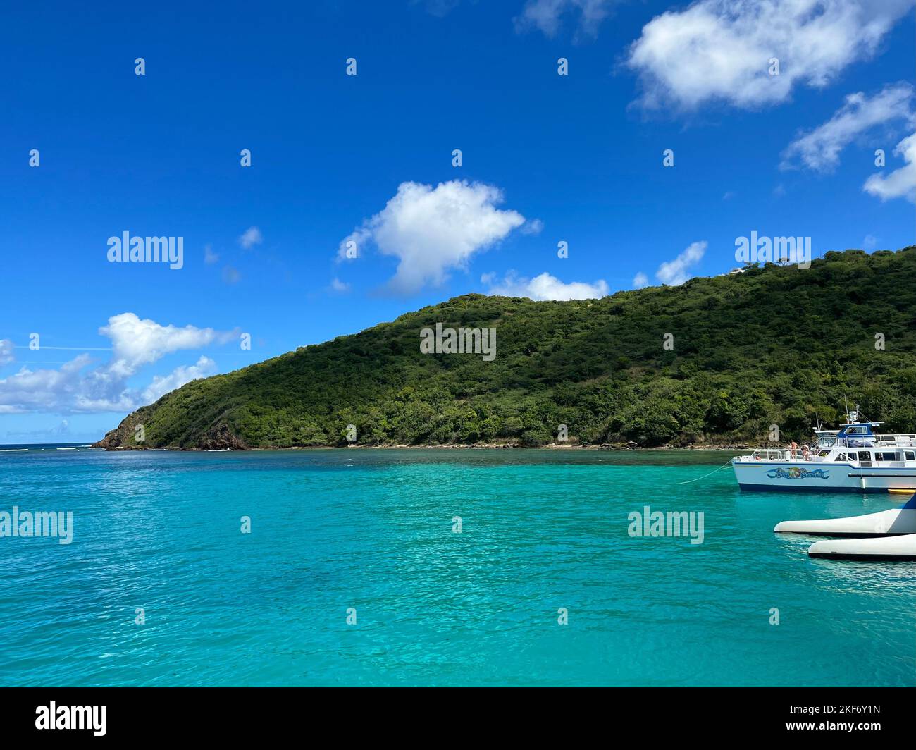 The mountain and sea around Vieques island Stock Photo - Alamy