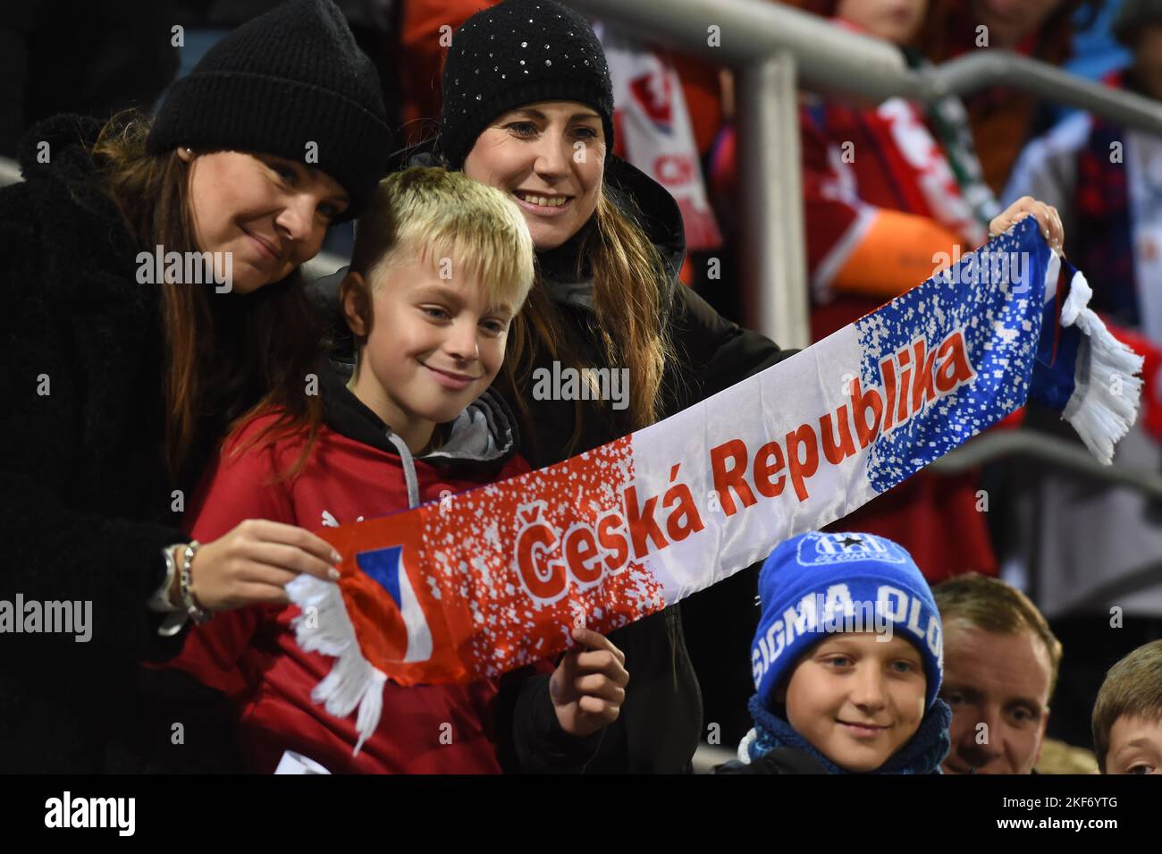 Olomouc, Czech Republic. 16th Nov, 2022. Czech fans during the friendly ...