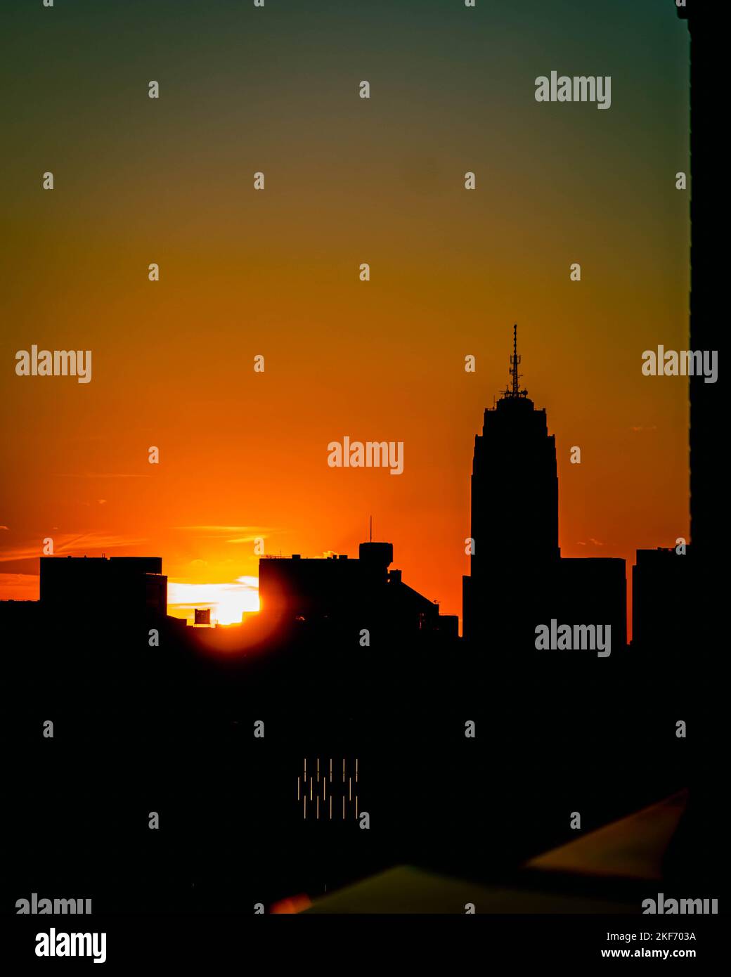 Beautiful architectural images take in Lansing at sunset and after ...