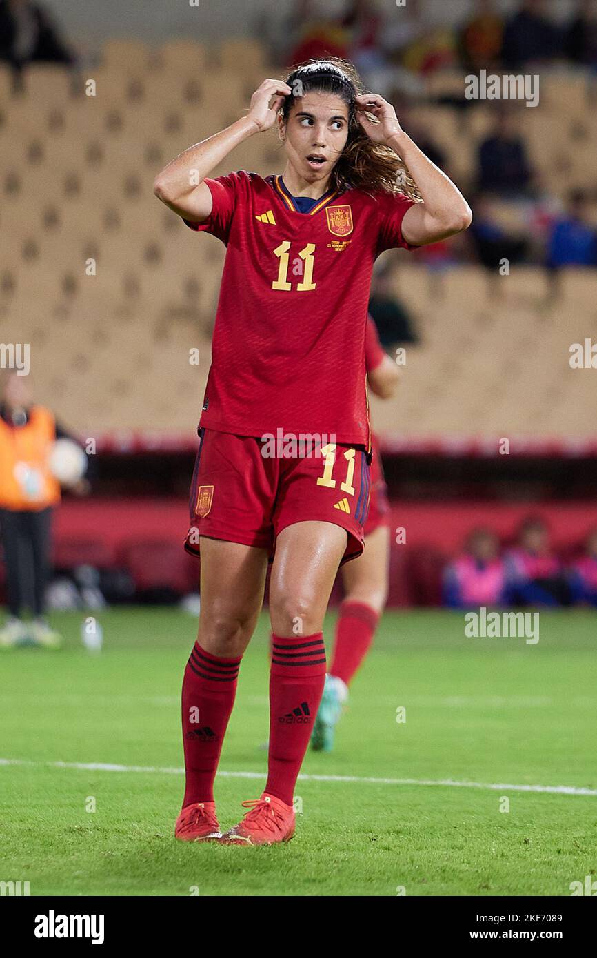 Seville, Spain. 15th Nov, 2022. Alba Redondo (11) of Spain seen during ...