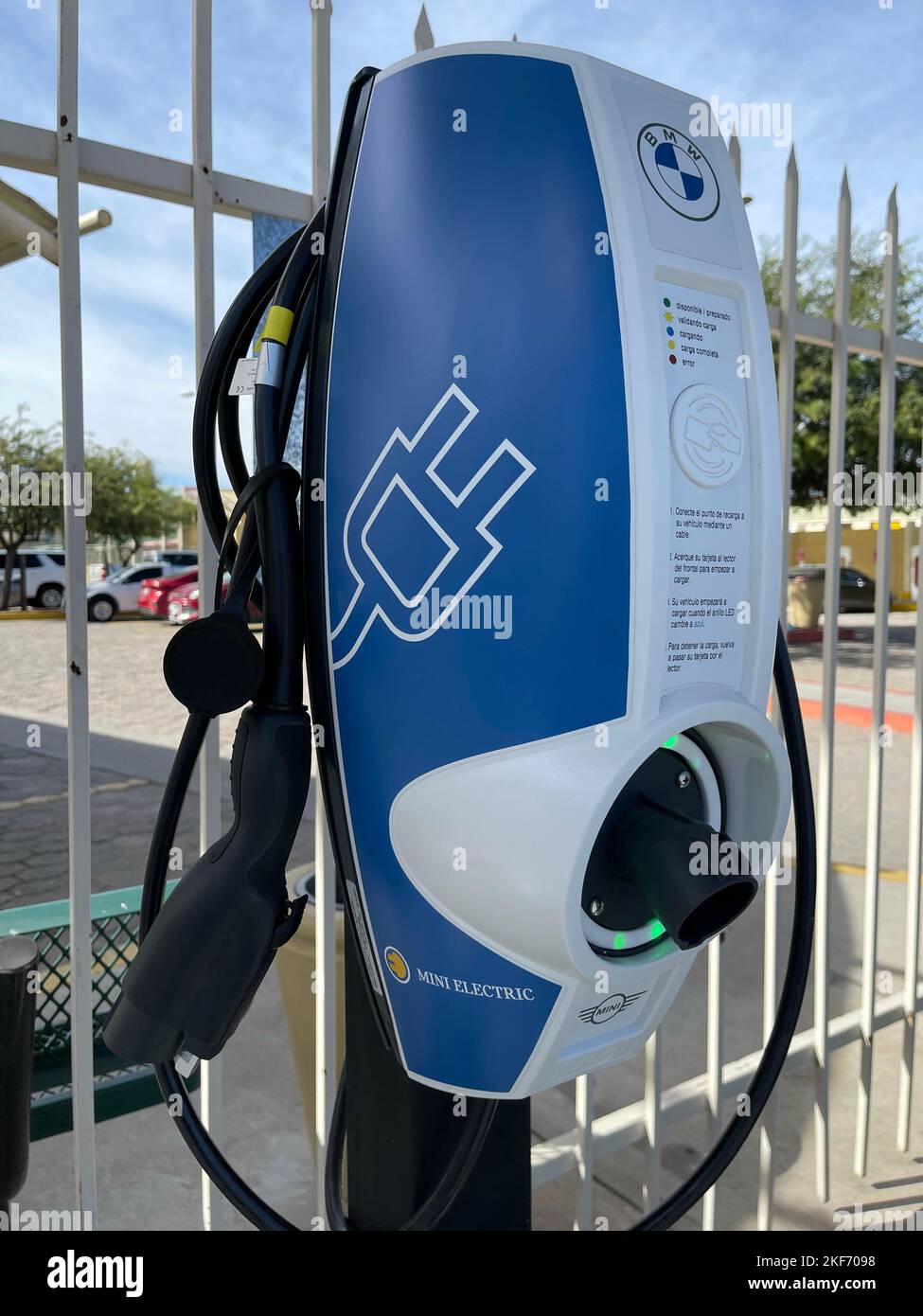 Electric station, Tesla and BMW charging station, charging center for ...