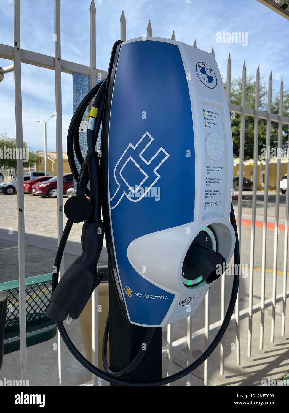 Electric station, Tesla and BMW charging station, charging center for ...