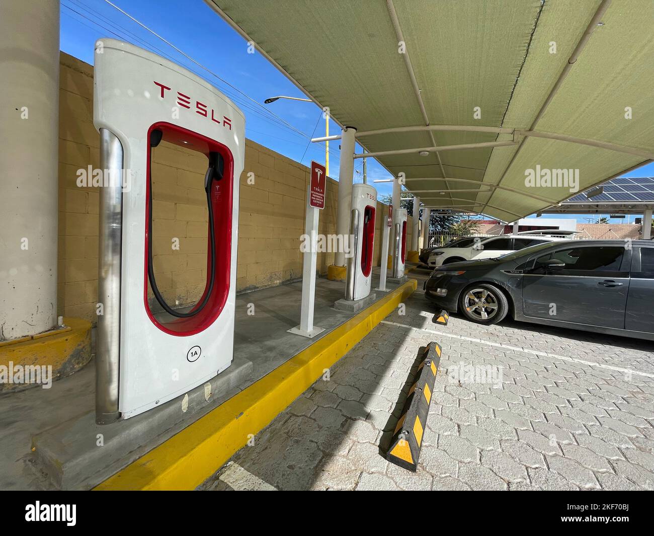 Electric station, Tesla and BMW charging station, charging center for ...