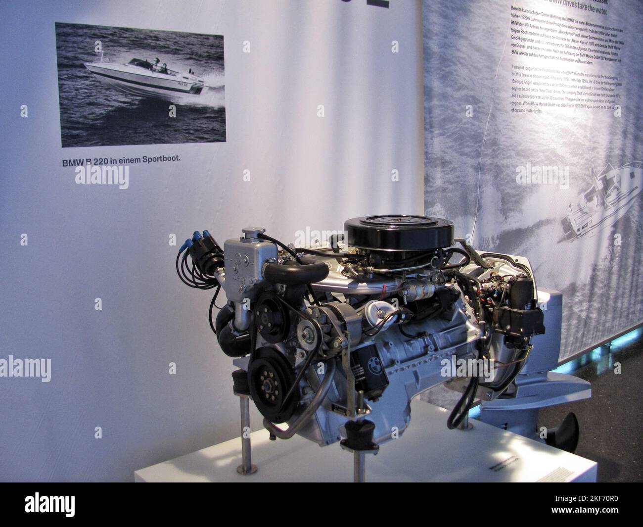 26.07.2013, Germany, Munich, BMW Museum. Engines of the planes in BMW ...