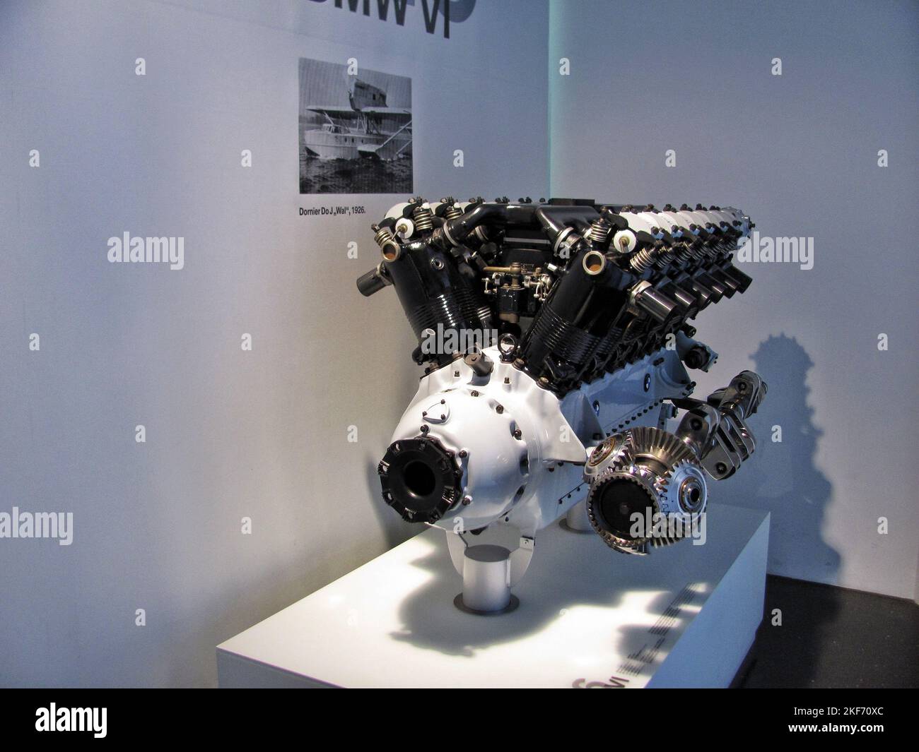 26.07.2013, Germany, Munich, BMW Museum. Engines of the planes in BMW ...