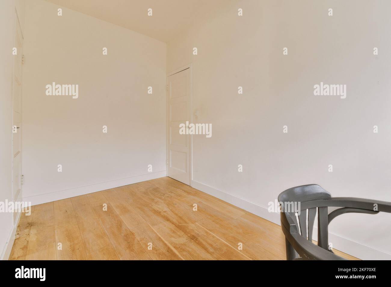 A cozy and spacious empty room in a luxury house with table and chair ...