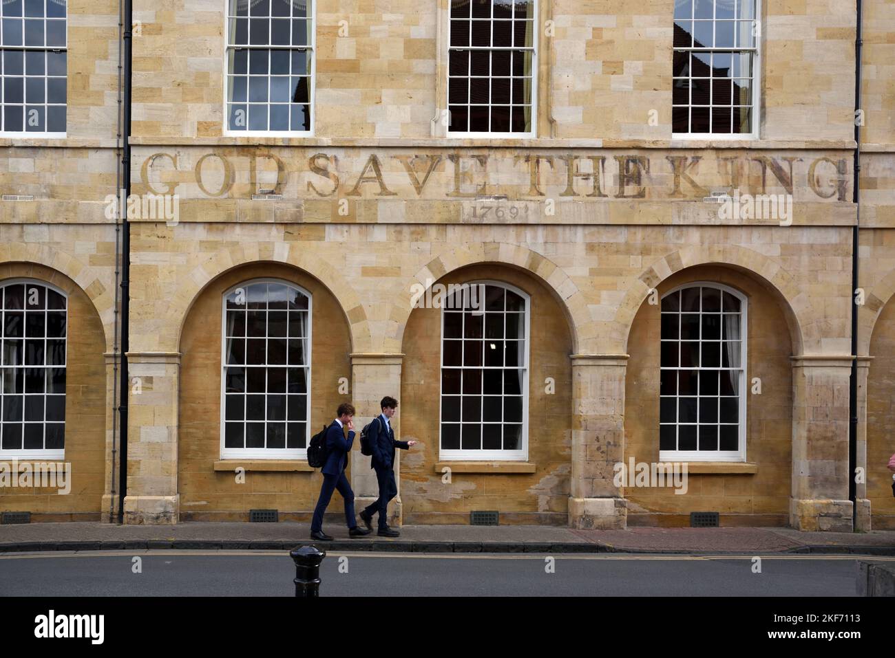 British or English Schoolboys in School Uniform Walk Past National ...