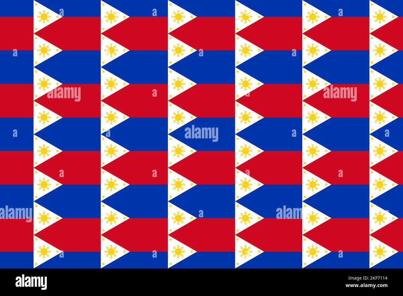 Geometric pattern in the colors of the national flag of Philippines ...