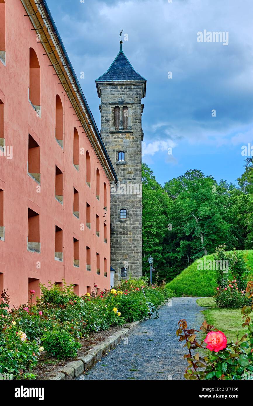 Magdalene Castle and Garrison Church, Königstein Fortress, Königstein ...