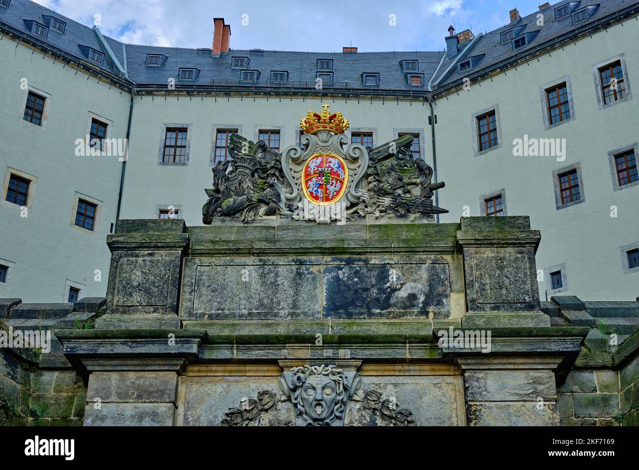 Medusa Gate, Königstein Fortress, Königstein, Saxon Switzerland, Saxony ...