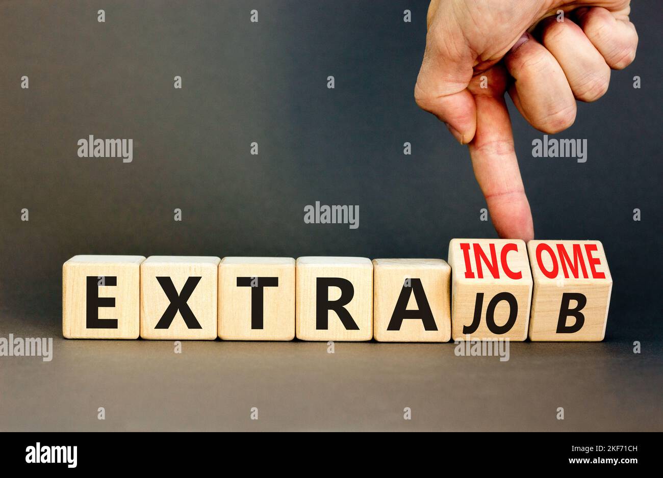 Extra job and income symbol. Concept words Extra job Extra income on ...