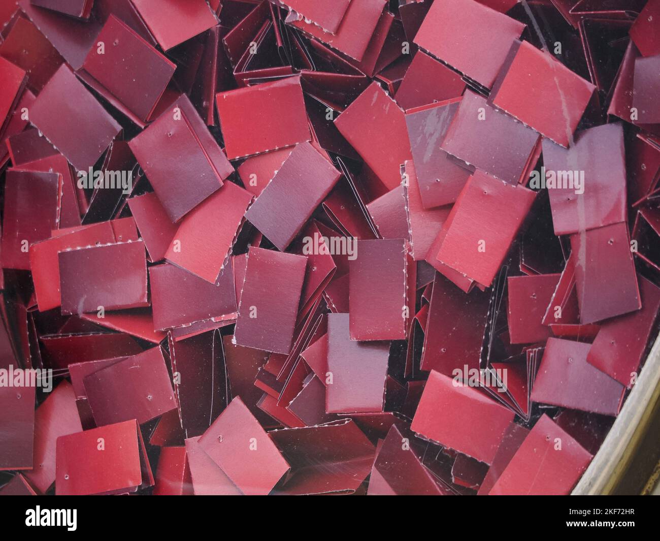 lottery red tickets inside ballot draw riffle machine detail Stock ...