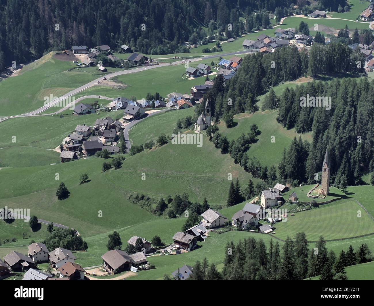 dolomites mountains badia valley view panorama landscape Stock Photo ...