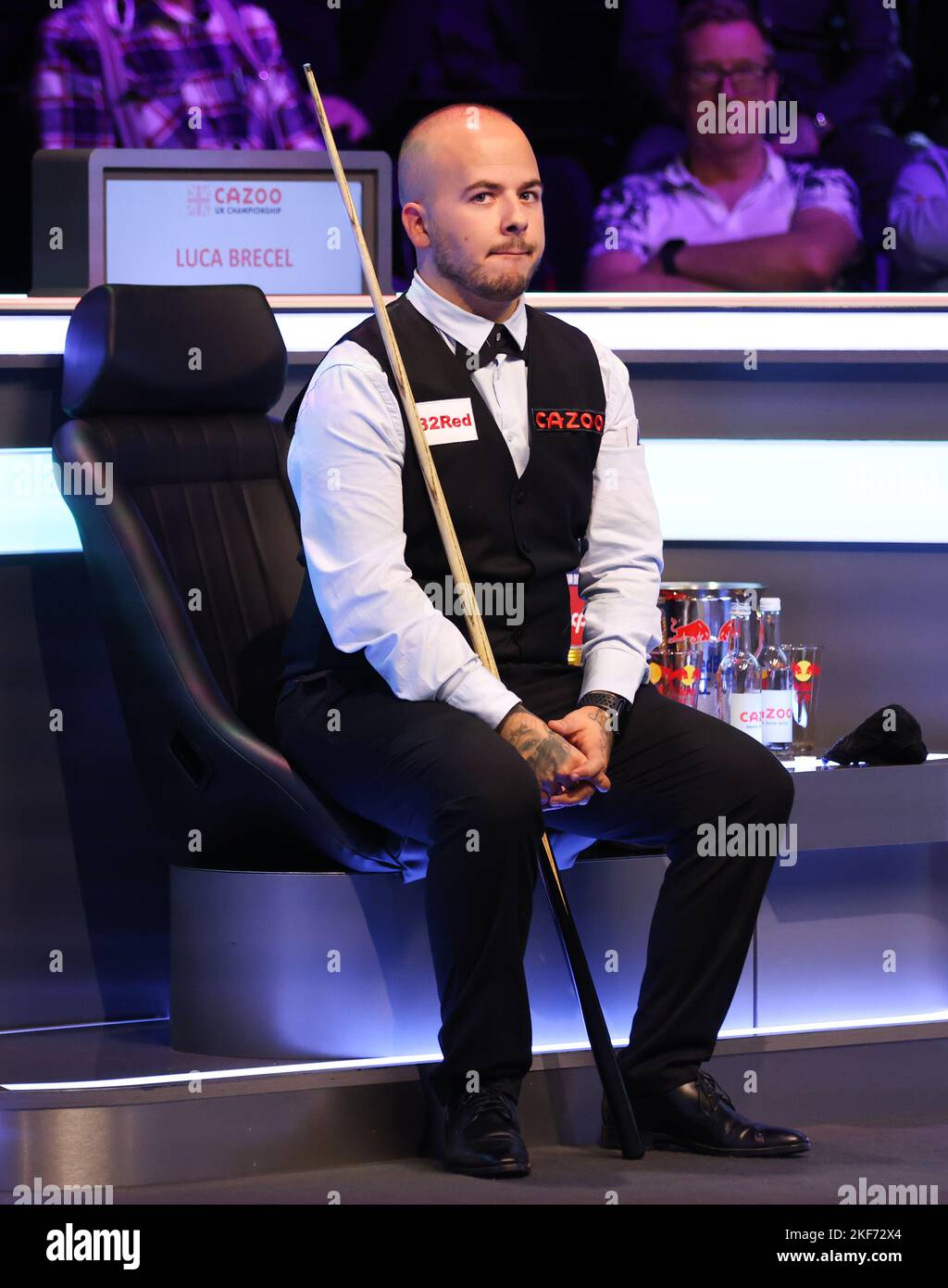 Belgium’s Luca Brecel during day five of the Cazoo UK Snooker ...