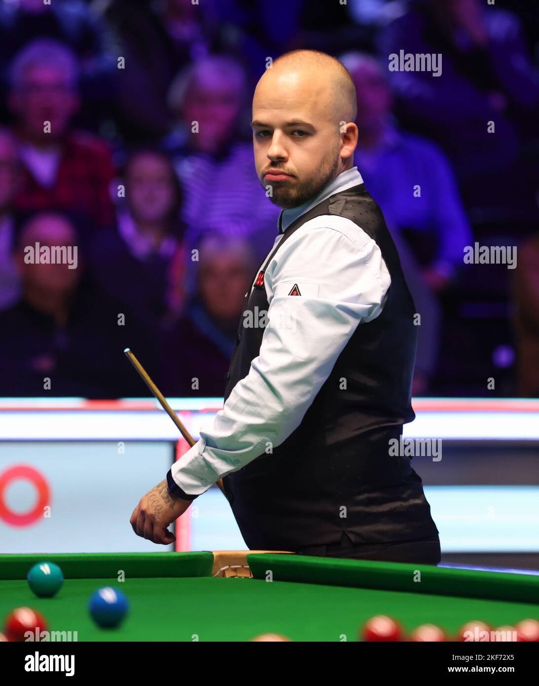 Belgium’s Luca Brecel during day five of the Cazoo UK Snooker ...