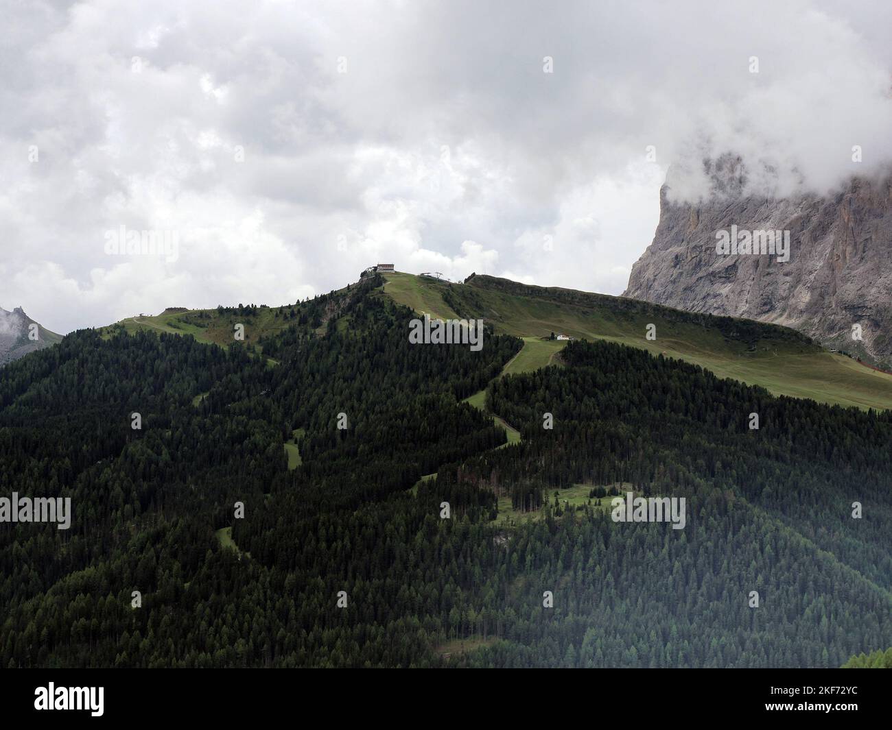 dolomites mountains badia valley view panorama landscape Stock Photo ...