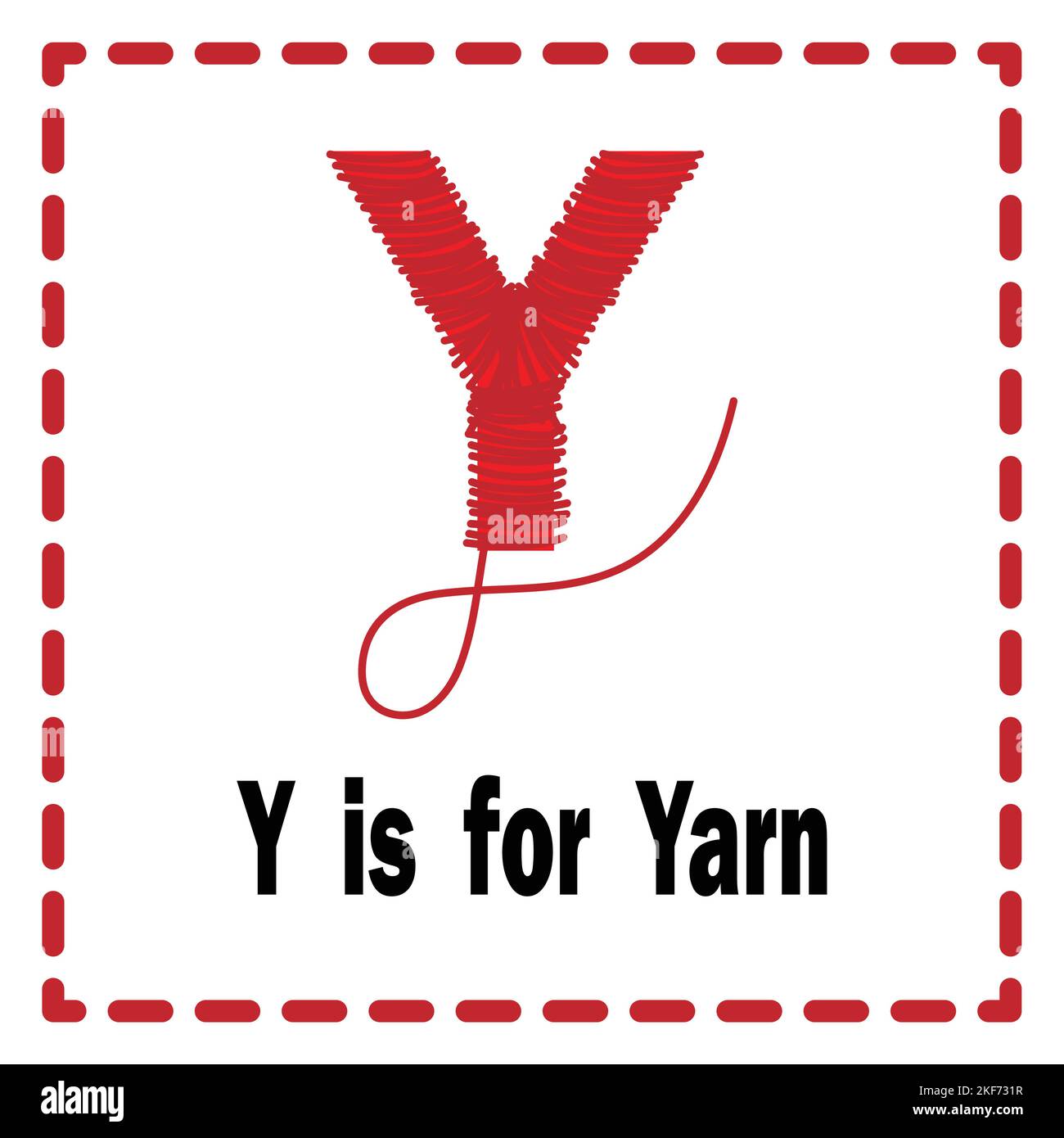 Letter alphabet font vector yarn Stock Vector Images - Alamy