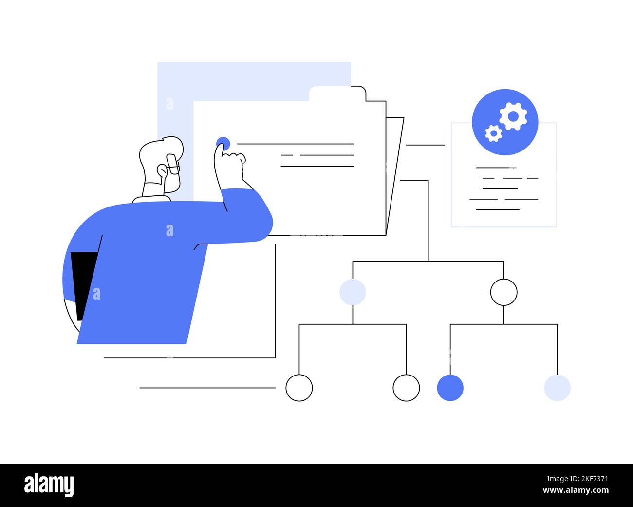 Information architecture abstract concept vector illustration Stock ...