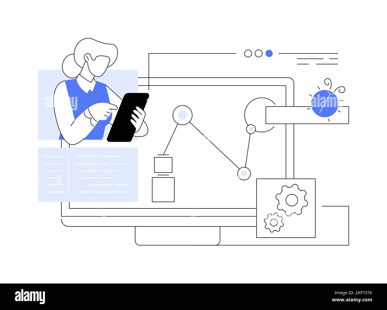 Automation testing abstract concept vector illustration Stock Vector ...