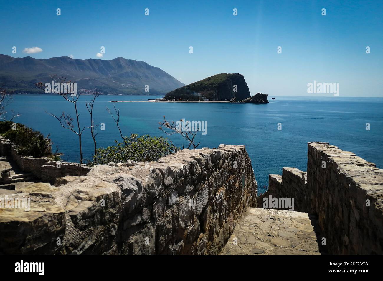Budva, Montenegro - April 28, 2022: A view to Sveti Nikola (Hawaii ...