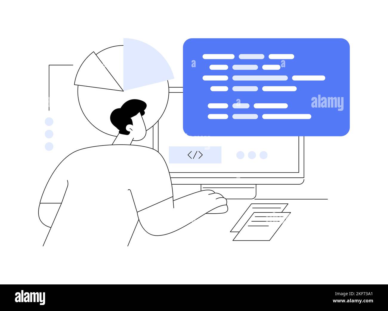 Information technology courses abstract concept vector illustration ...