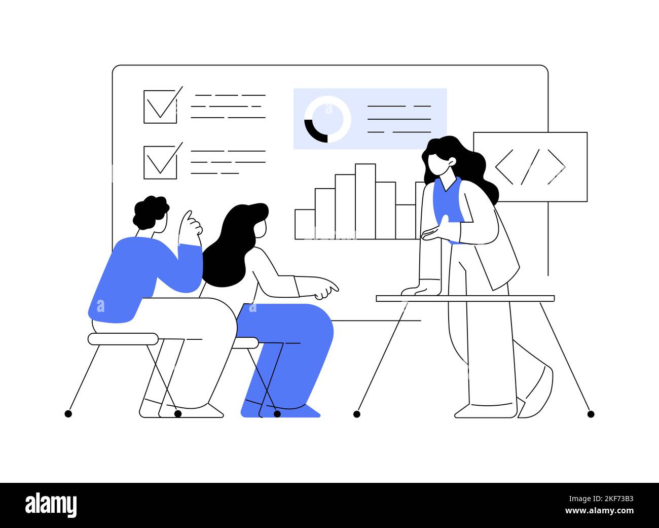 IT management courses abstract concept vector illustration Stock Vector ...