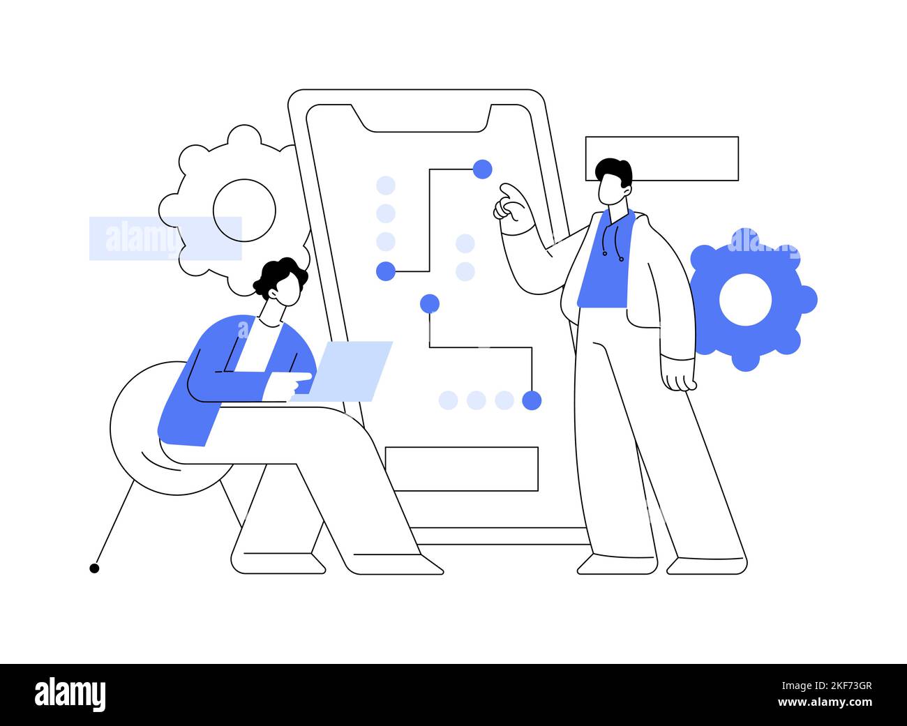 Mobile app development courses abstract concept vector illustration ... Mobile app development courses abstract concept vector illustration ...
