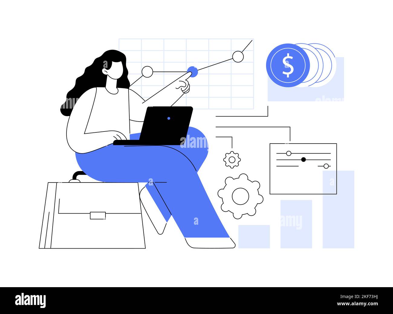 Portfolio income abstract concept vector illustration Stock Vector ...
