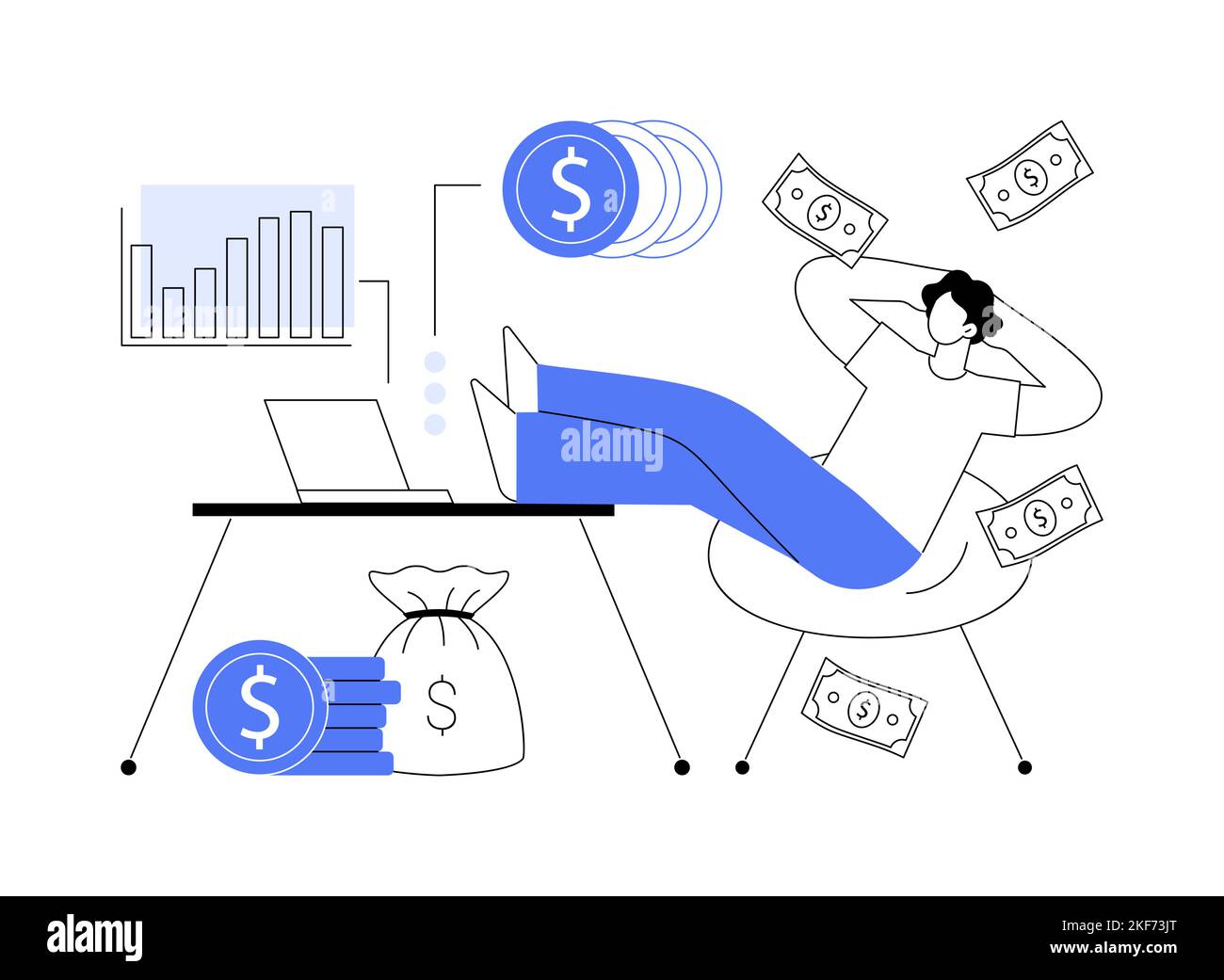 Passive income abstract concept vector illustration Stock Vector Image ...