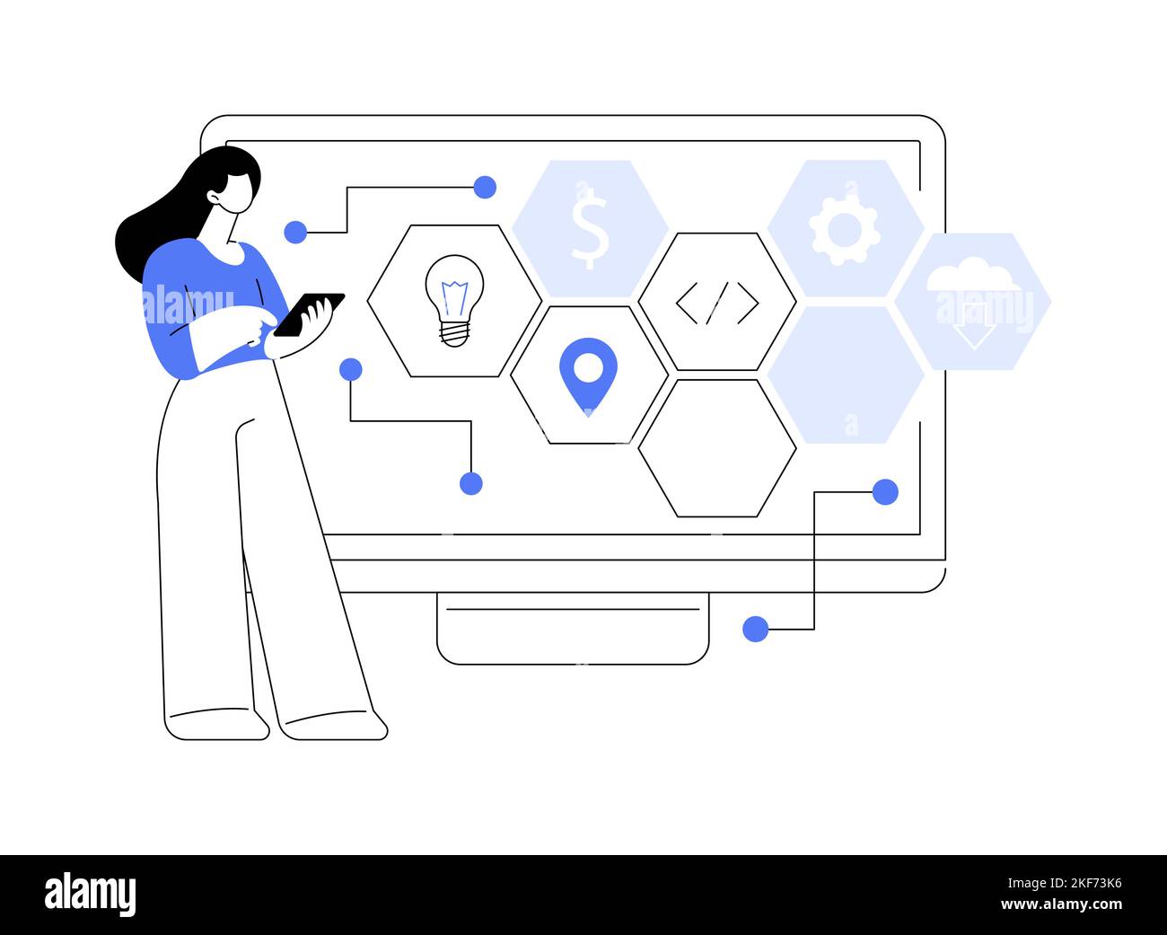 Enterprise IT management abstract concept vector illustration Stock ...