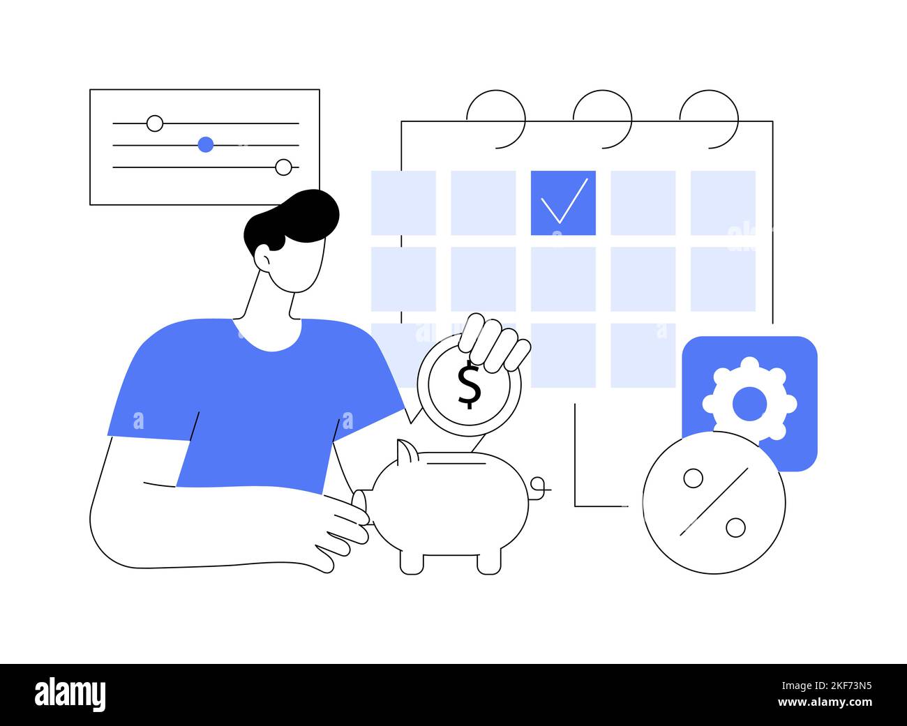 Early payment discount abstract concept vector illustration Stock ...