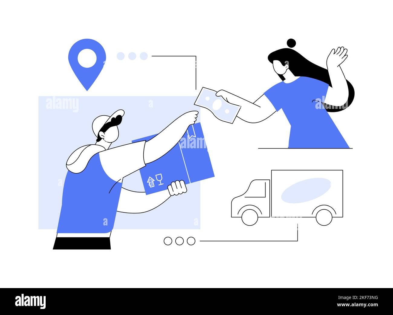 On demand delivery Cut Out Stock Images & Pictures - Alamy