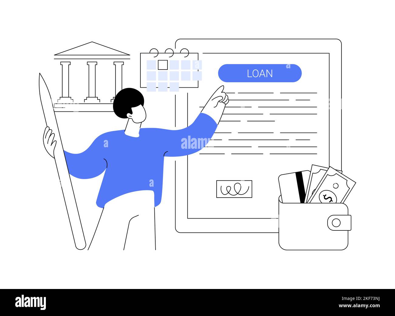 Loan disbursement Stock Vector Images - Alamy