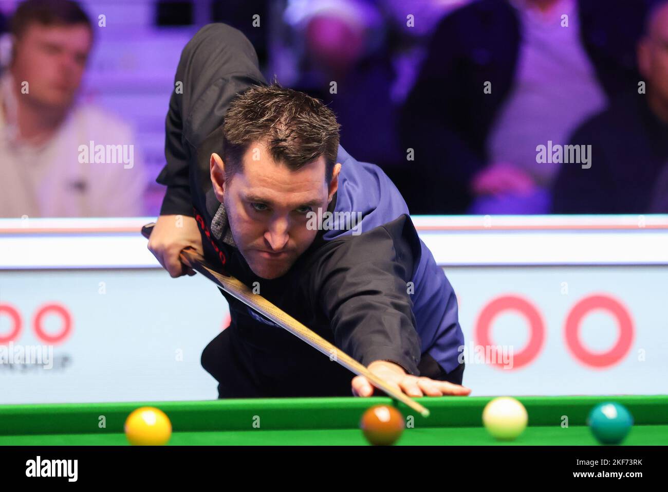 England’s Tom Ford during day five of the Cazoo UK Snooker Championship ...