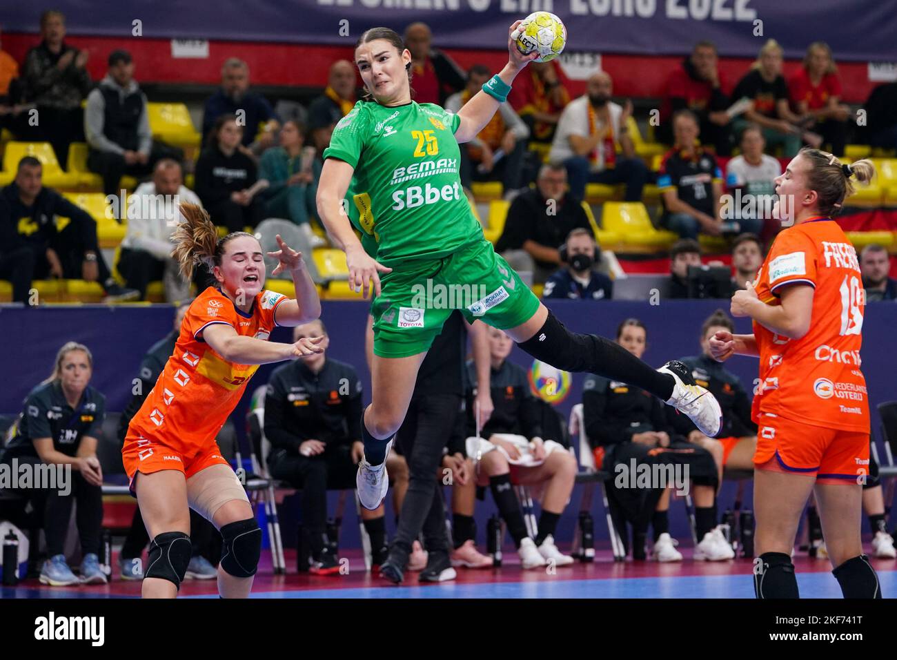 SKOPJE, MACEDONIA - NOVEMBER 16: Djurdjina Malovic of Montenegro during ...