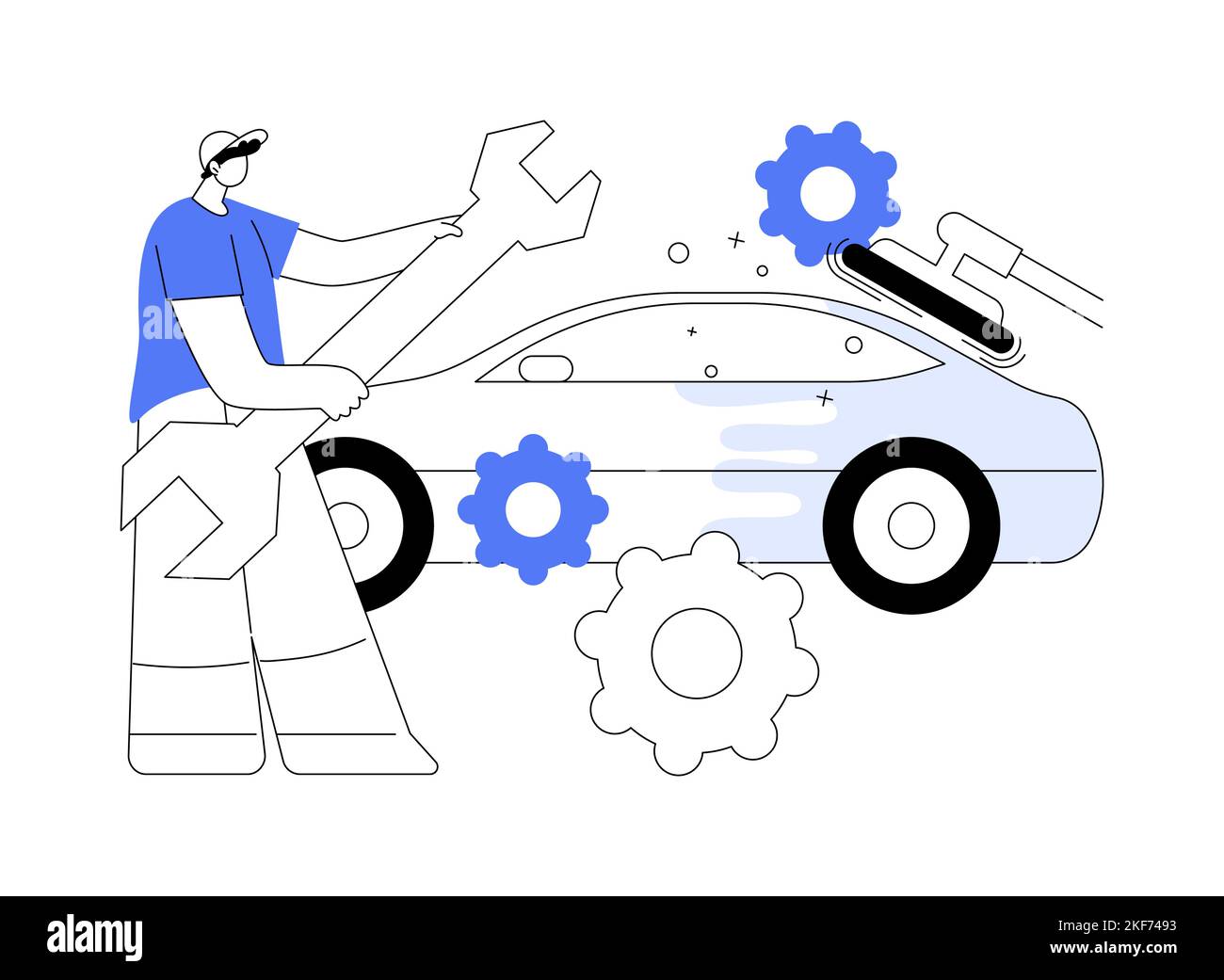 Auto detailing abstract concept vector illustration Stock Vector Image & Art - Alamy